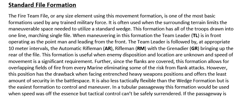 Marine Monday: Standard File Formation – J.R. Handley's Blog